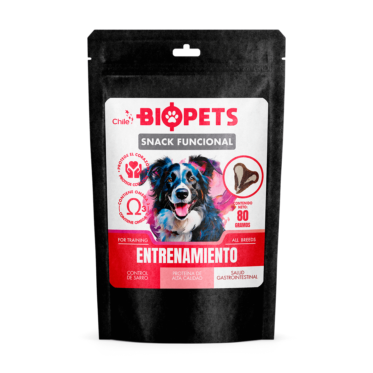 Snack Funcional de Entrenamiento Biopets: Mejoras efectivas.